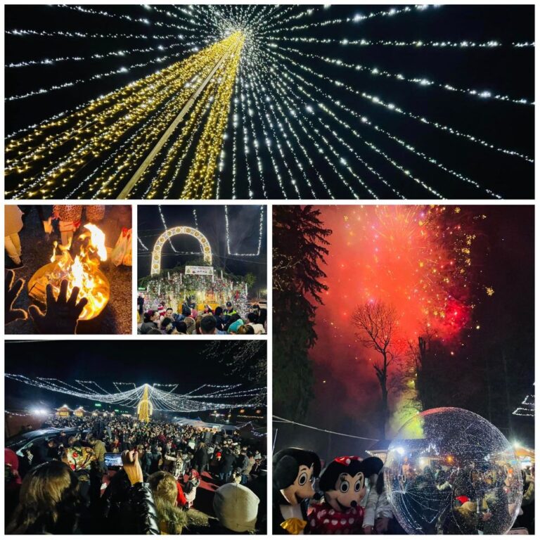 La Sângeorz-Băi, startul sărbătorilor de iarnă s-a dat cu un foc de ...