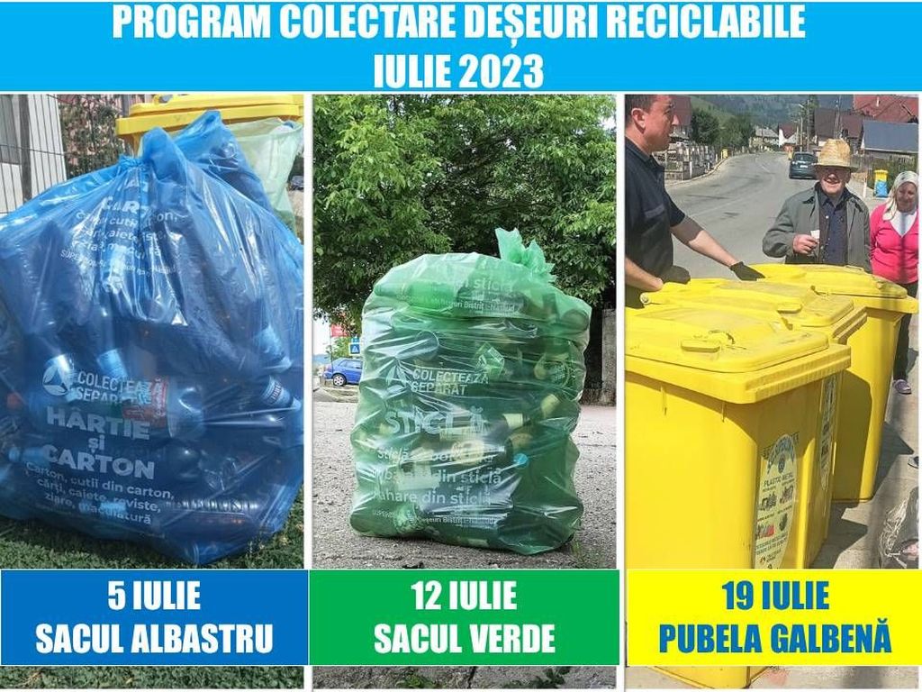 Calendarul colectării deșeurilor la Bistrița, în luna iulie – TimpOnline.ro