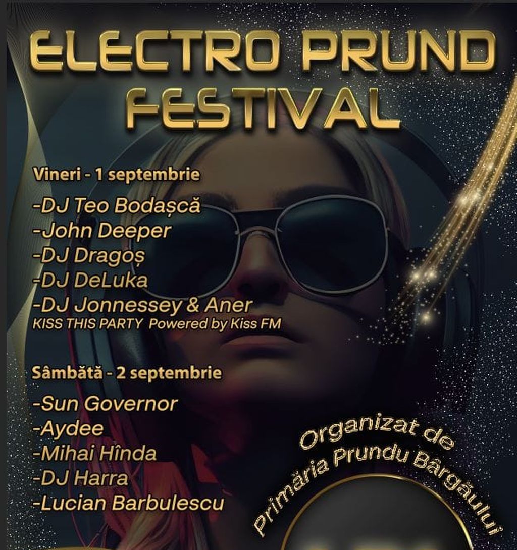 ”Electro Prund Festival”, vineri și sâmbătă la Prundu Bârgăului ...