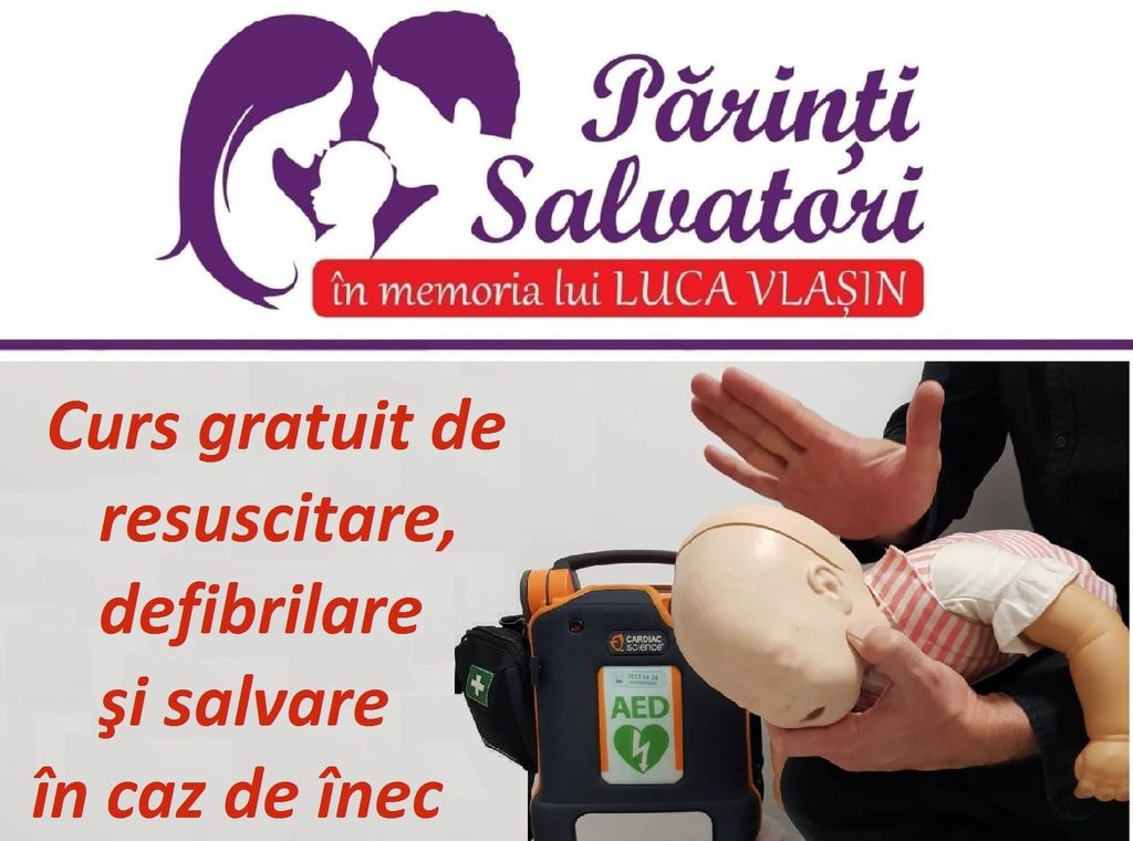 Curs gratuit de resucitare, defibrilare și salvare în caz de înec a ...