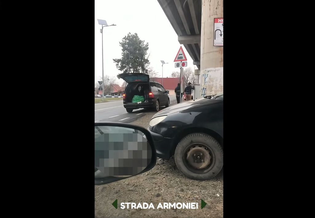 Poliția Locală, filaj sub pasarela de la intrarea în Bistrița: ”Acțiune ...