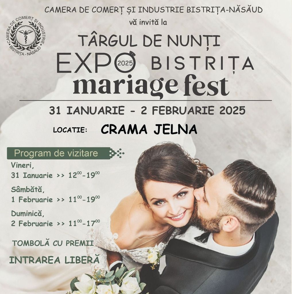 Expo Bistrița Mariage Fest, ediția 2025, de vineri până duminică ...